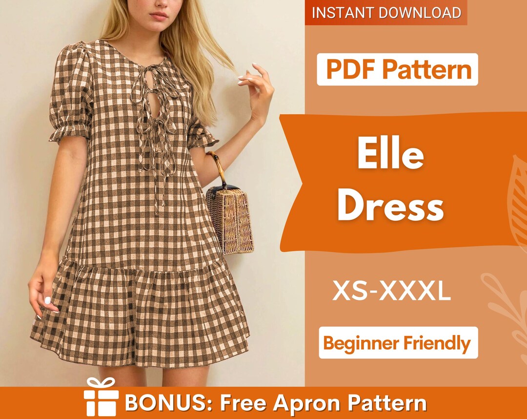 Dress Sewing Pattern | Milkmaid Dress Pattern | Tiered Dress Pattern ...