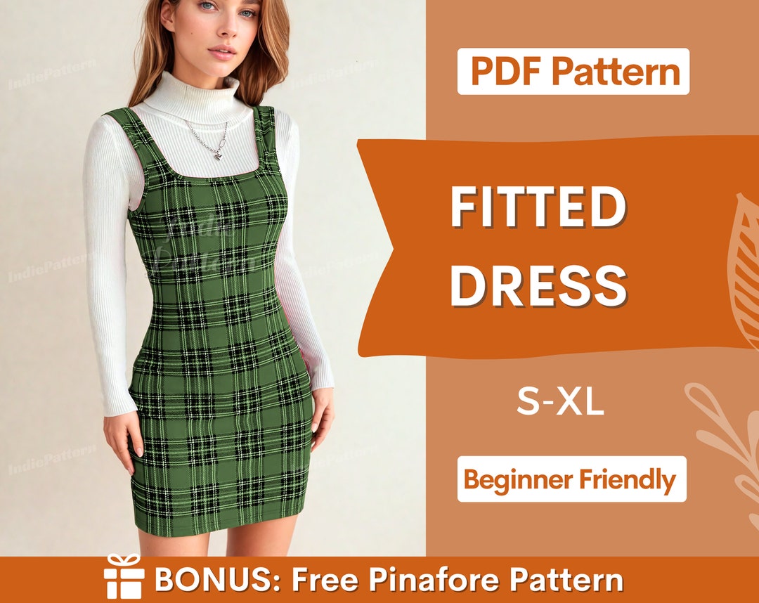 Bodycon Dress Pattern Dress Sewing Pattern Beginner Pattern Women ...