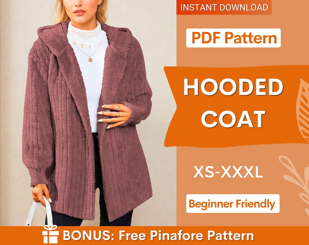 Coat Sewing Pattern for Women Coat Pattern Jacket Pattern Sewing ...
