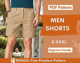 Men Shorts Pattern Men's Swimwear Sewing Pattern Instant Download ...