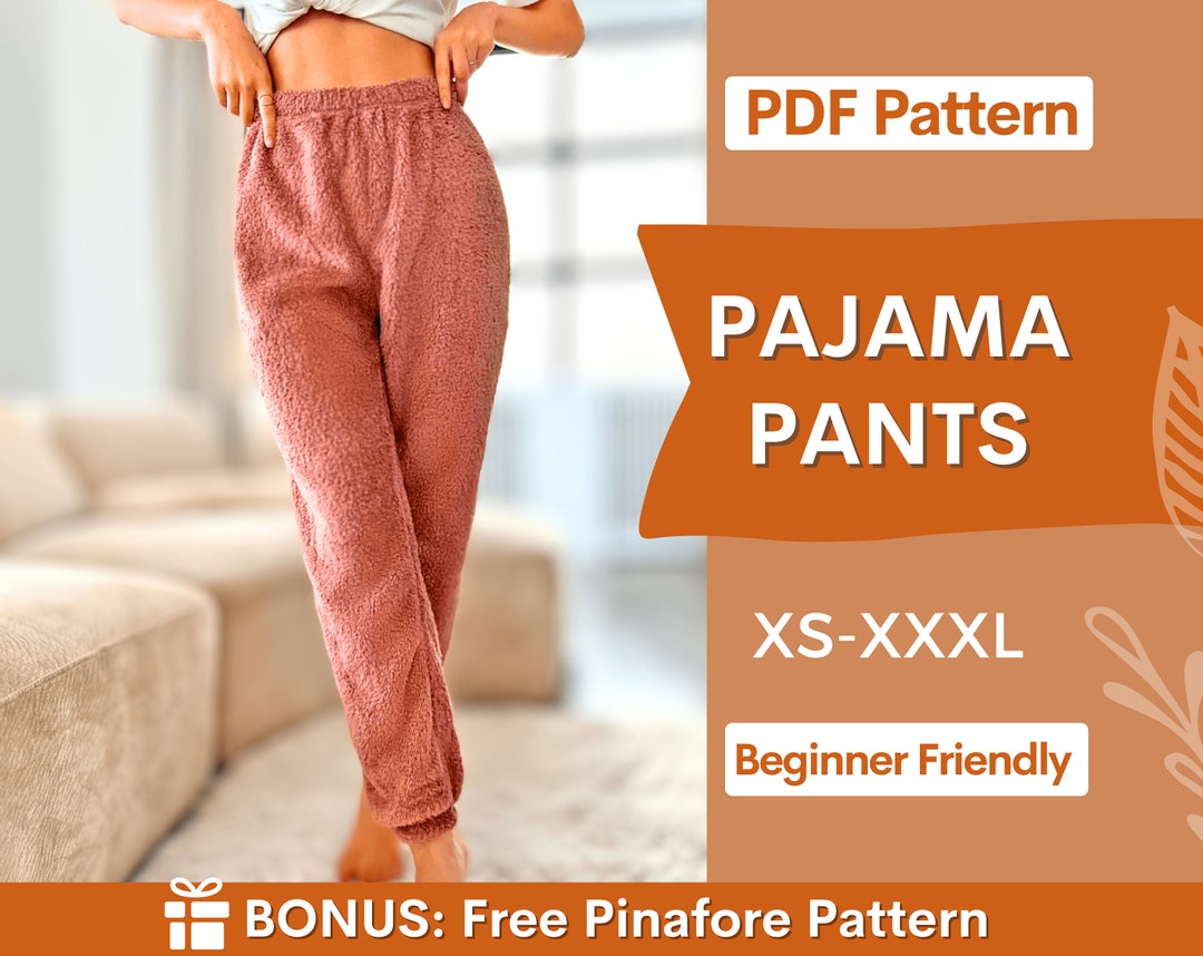 Cozy Pajama Pants Pattern, Pajama Pattern, PJ Pants Pattern, Pyjama ...