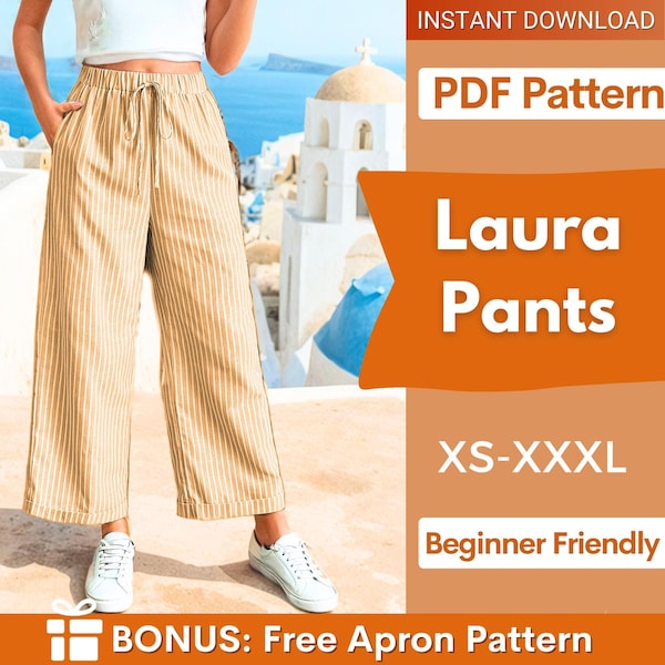 Wide Capris Pattern - Etsy