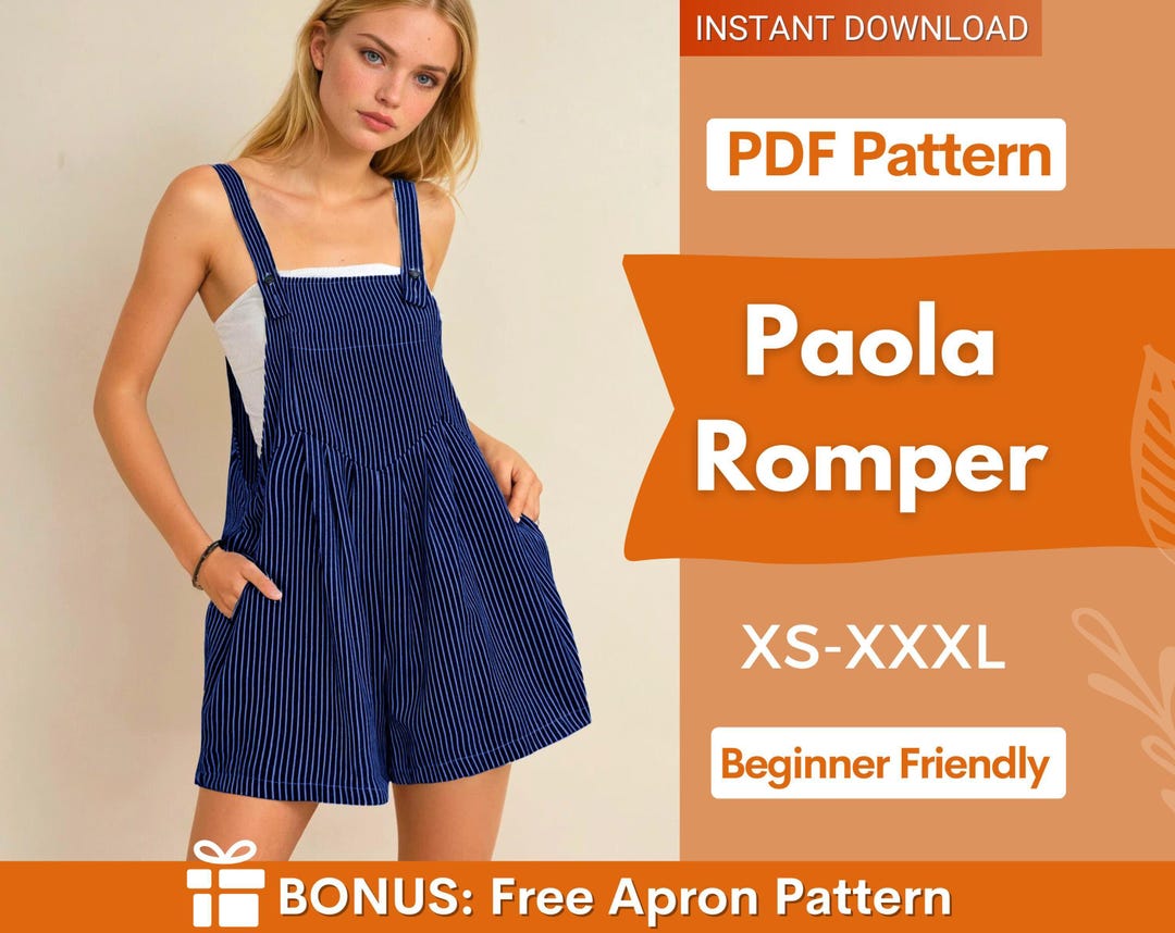 Romper Sewing Pattern | Sewing Pattern Women | Overalls Pattern ...