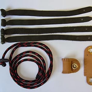 Falconry Aylmeri Anklets, Jesses & Leash Set Cow Leather - Etsy UK