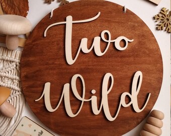 Wild One Wooden Sign - Etsy