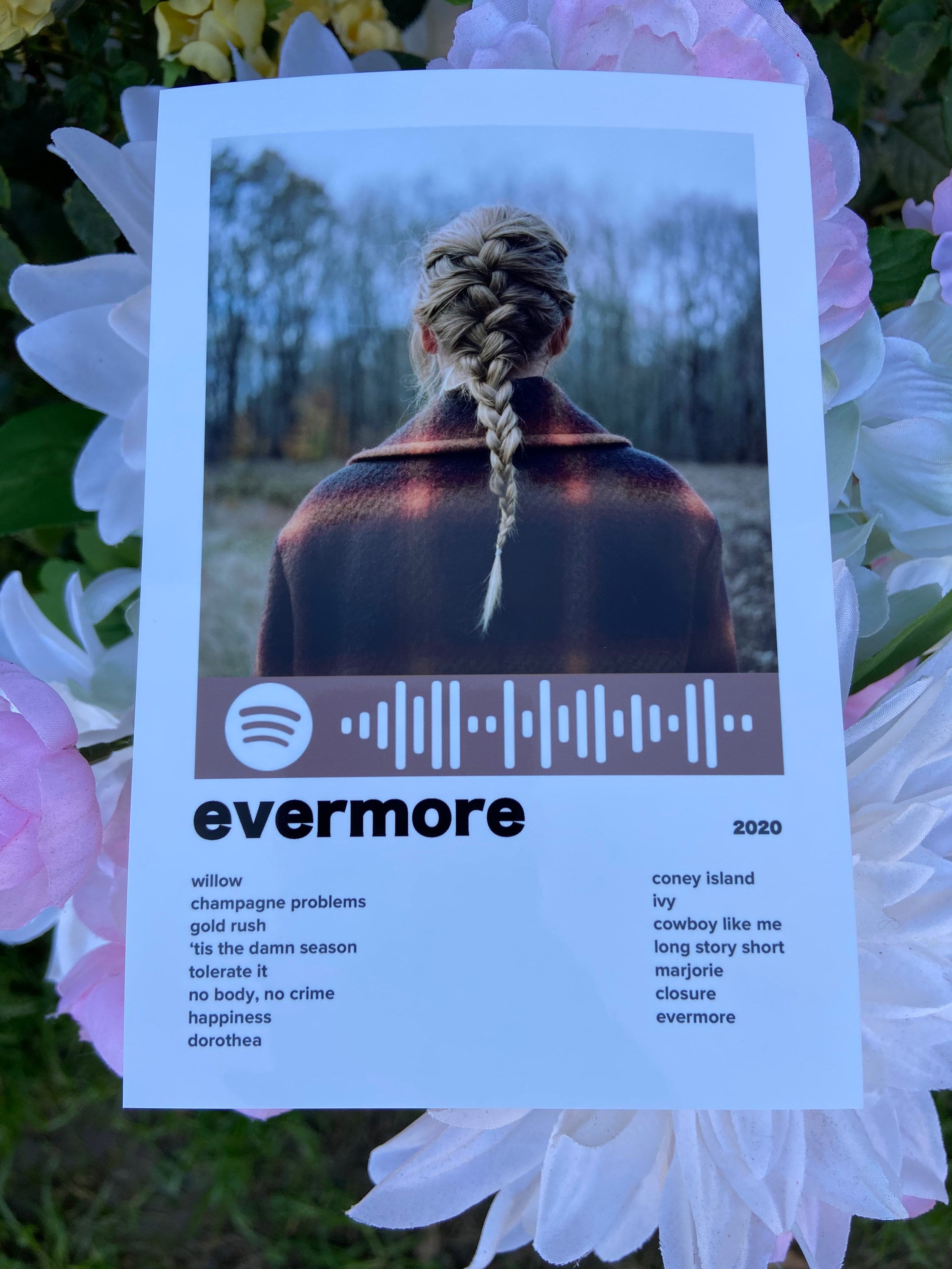 Taylor Swift Album Cover Prints Spotify Code Poster Photo | Etsy