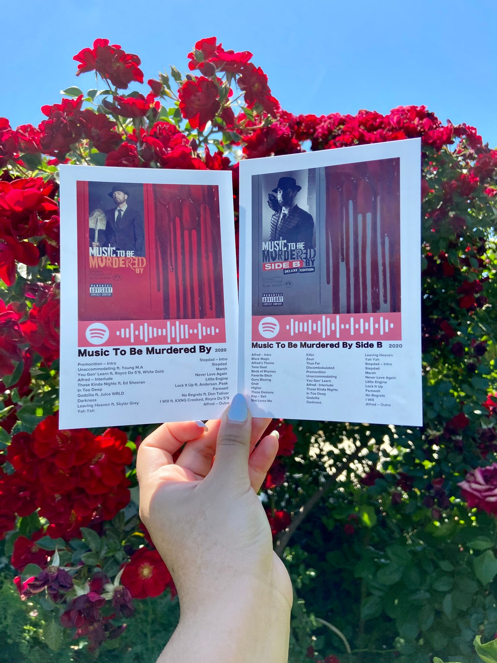 Eminem Album Cover Prints Spotify Code Poster Photo Prints | Etsy