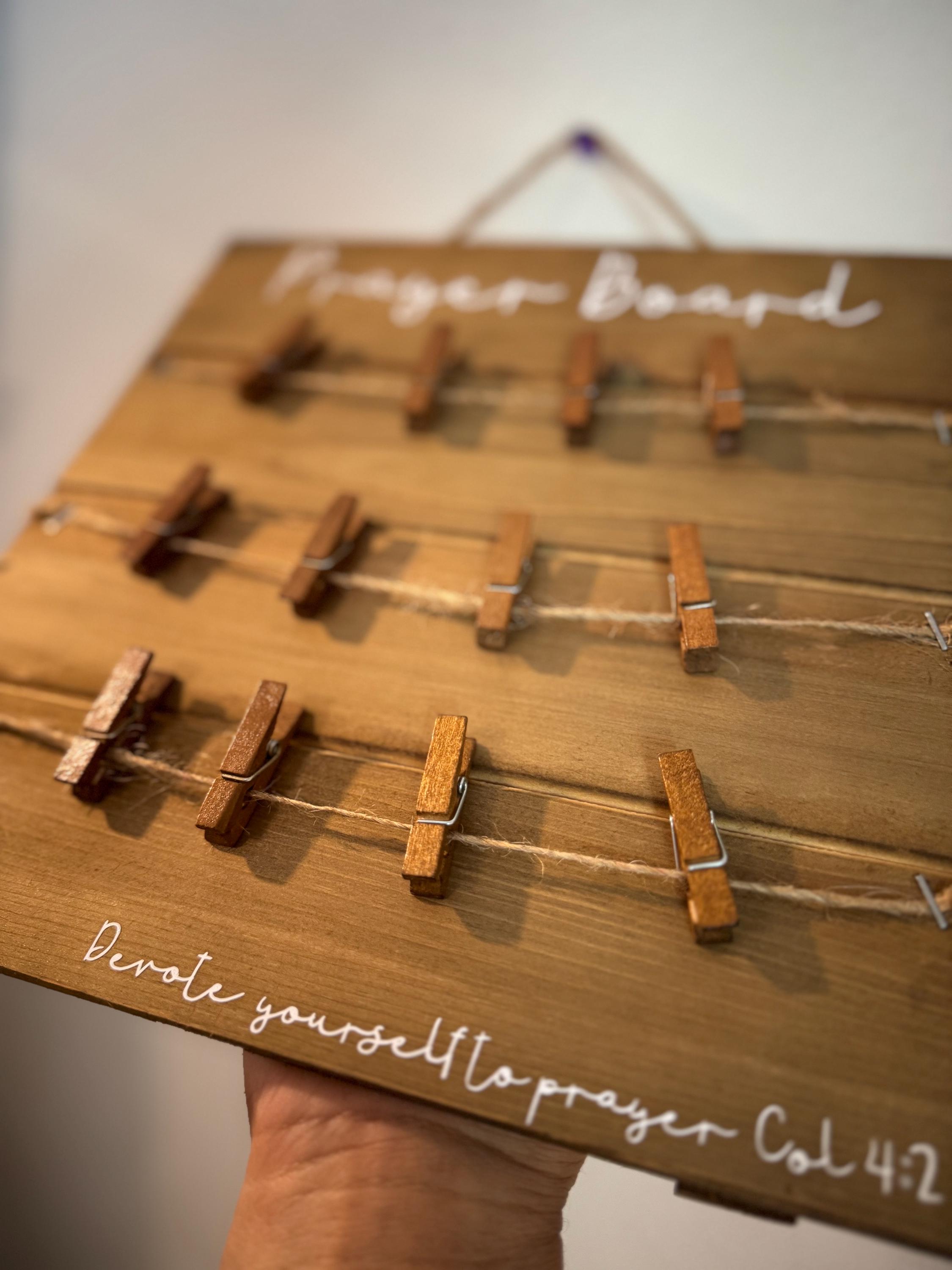 Wood Pallet Prayer Board: Bible Verse Sign, Prayer Room Decor (10x10 ...