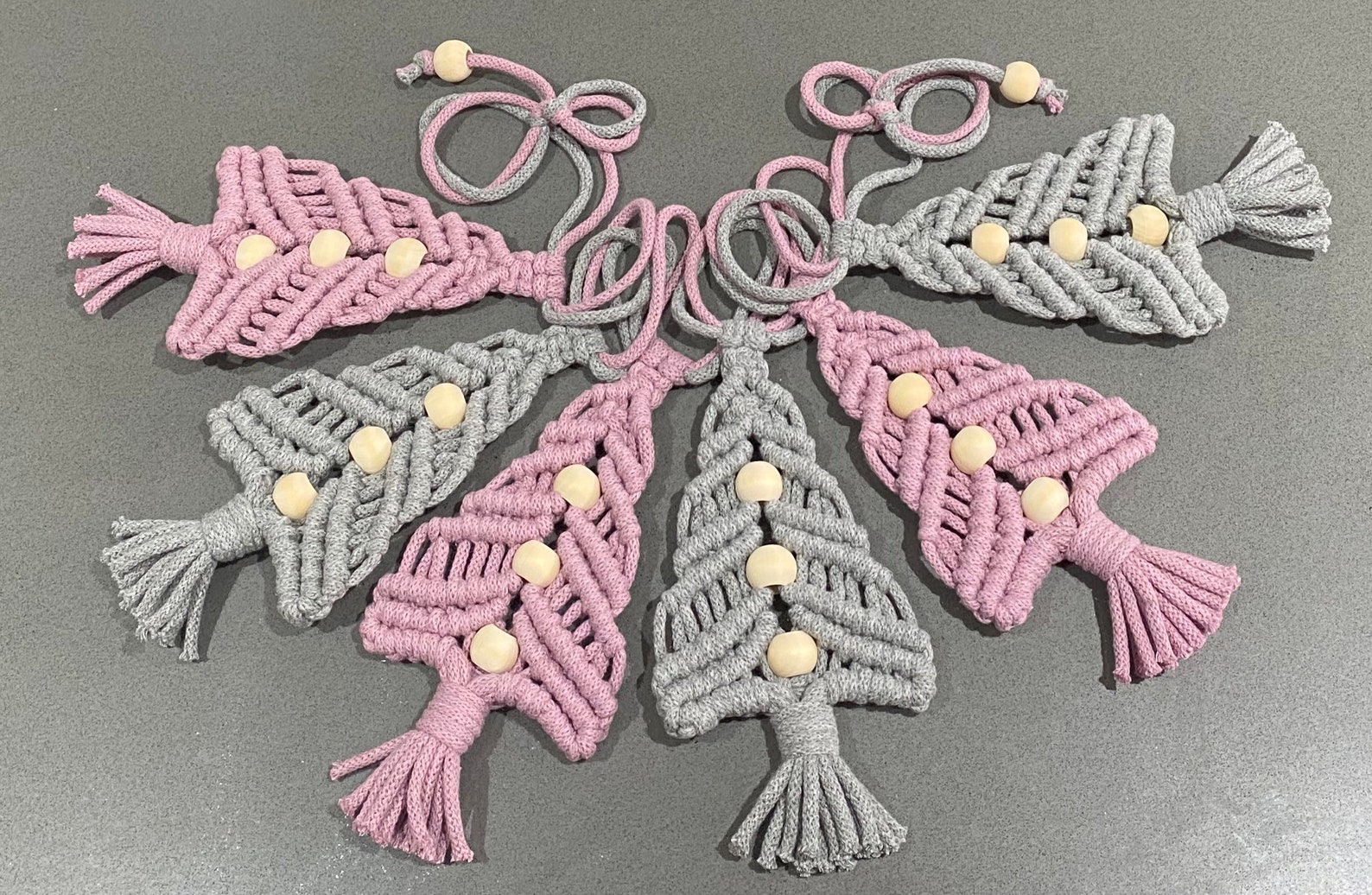 Macrame Christmas Tree Garland - Etsy UK