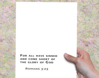 Romans 3 23 - Etsy