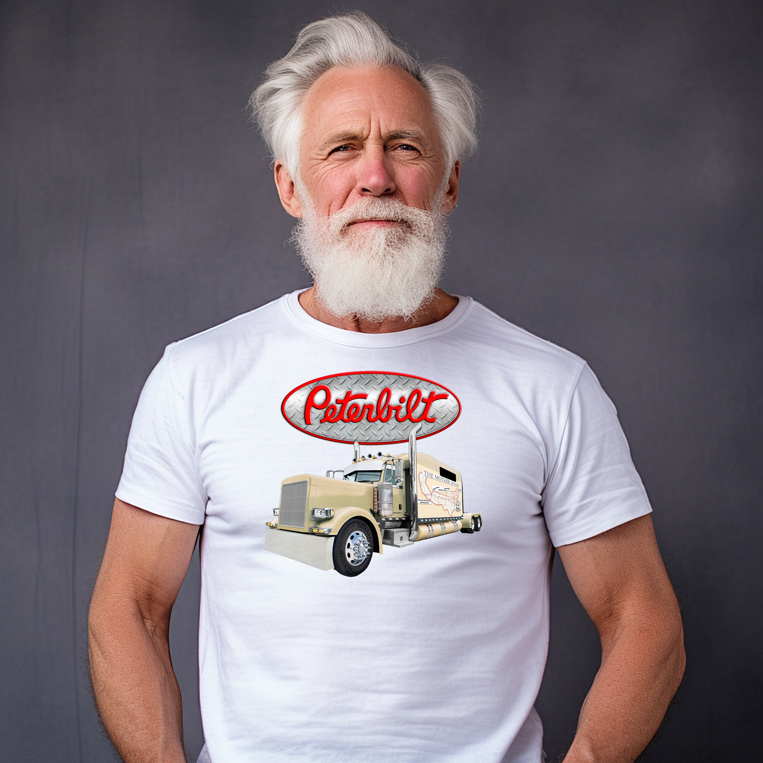 Route 66 Peterbilt Transparent PNG Sublimate on T-shirts Mugs - Etsy