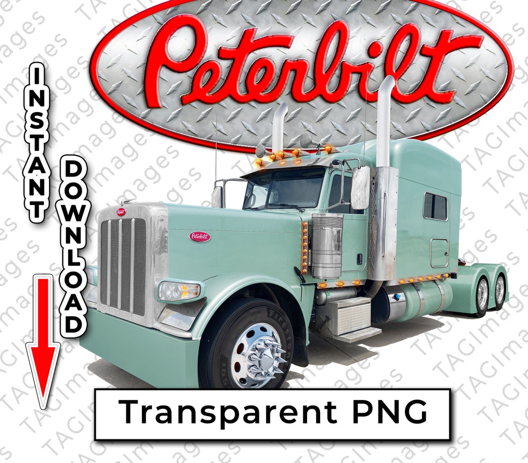 Buy Sage Green Peterbilt Transparent PNG, Gift for Him Trucker T-shirt, Girls Drive Trucks Too ...