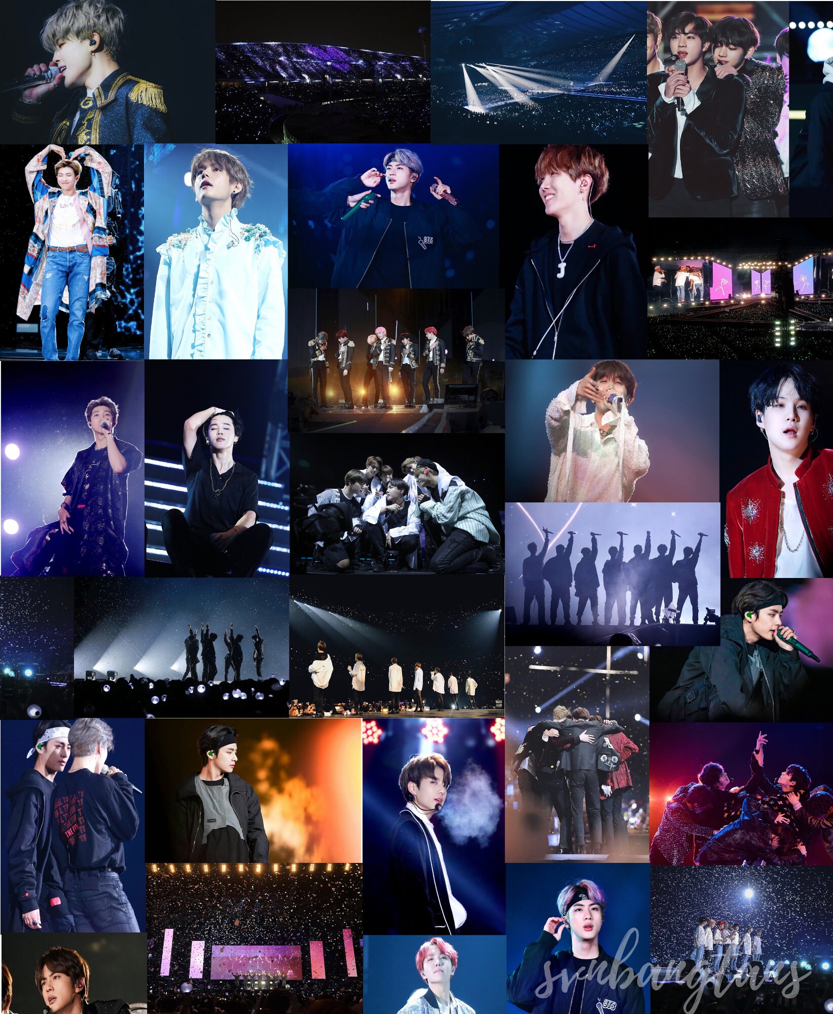 BTS Wall Collage Kit BTS Wall Decor bts Concert Photos bts | Etsy