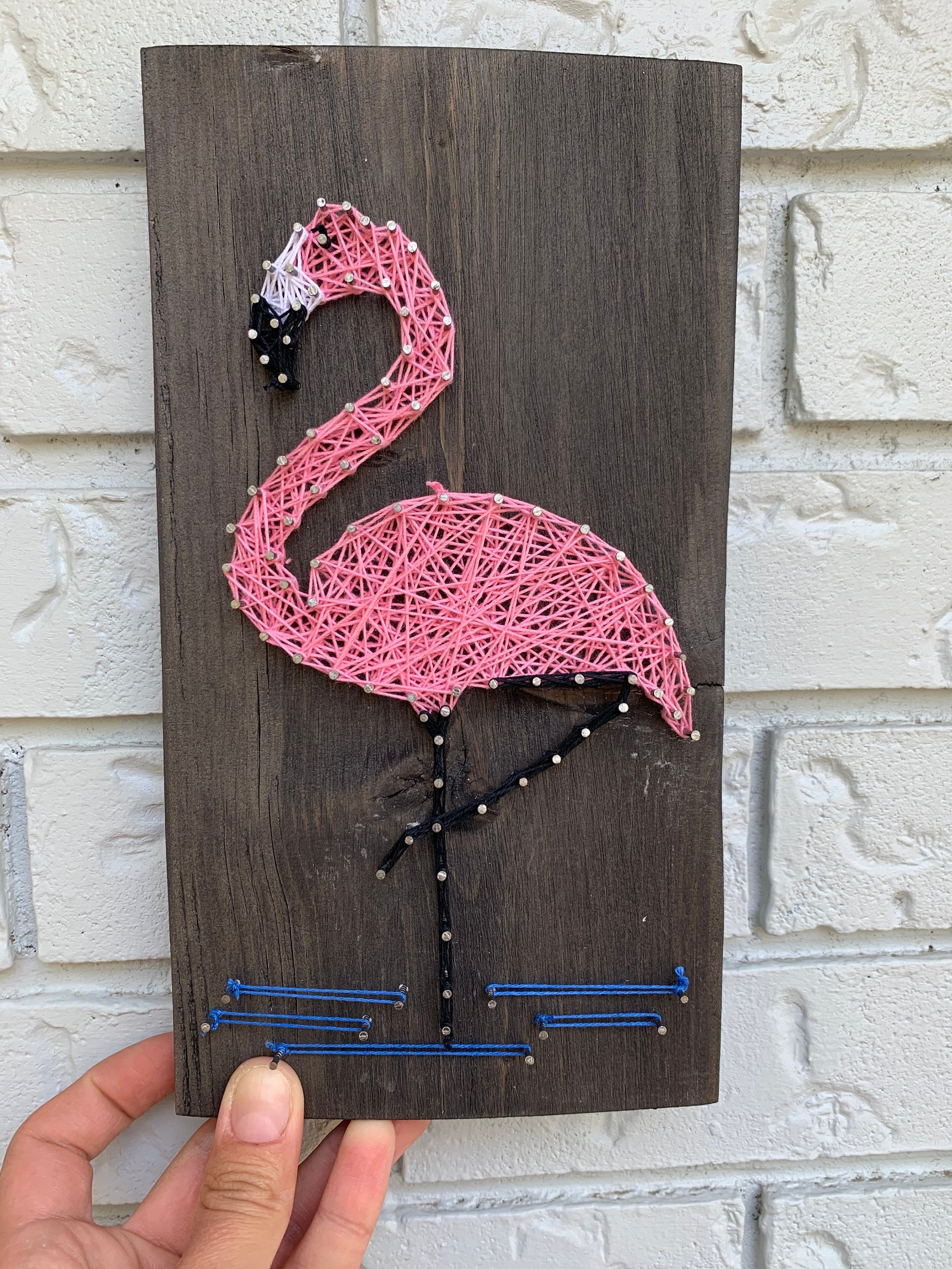 DIY Flamingo String Art Kit Hágalo usted mismo Flamingo | Etsy