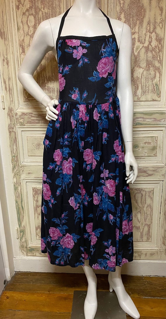 Robe à fleurs - Robe maxi à fleurs et fines bretelles - Gem