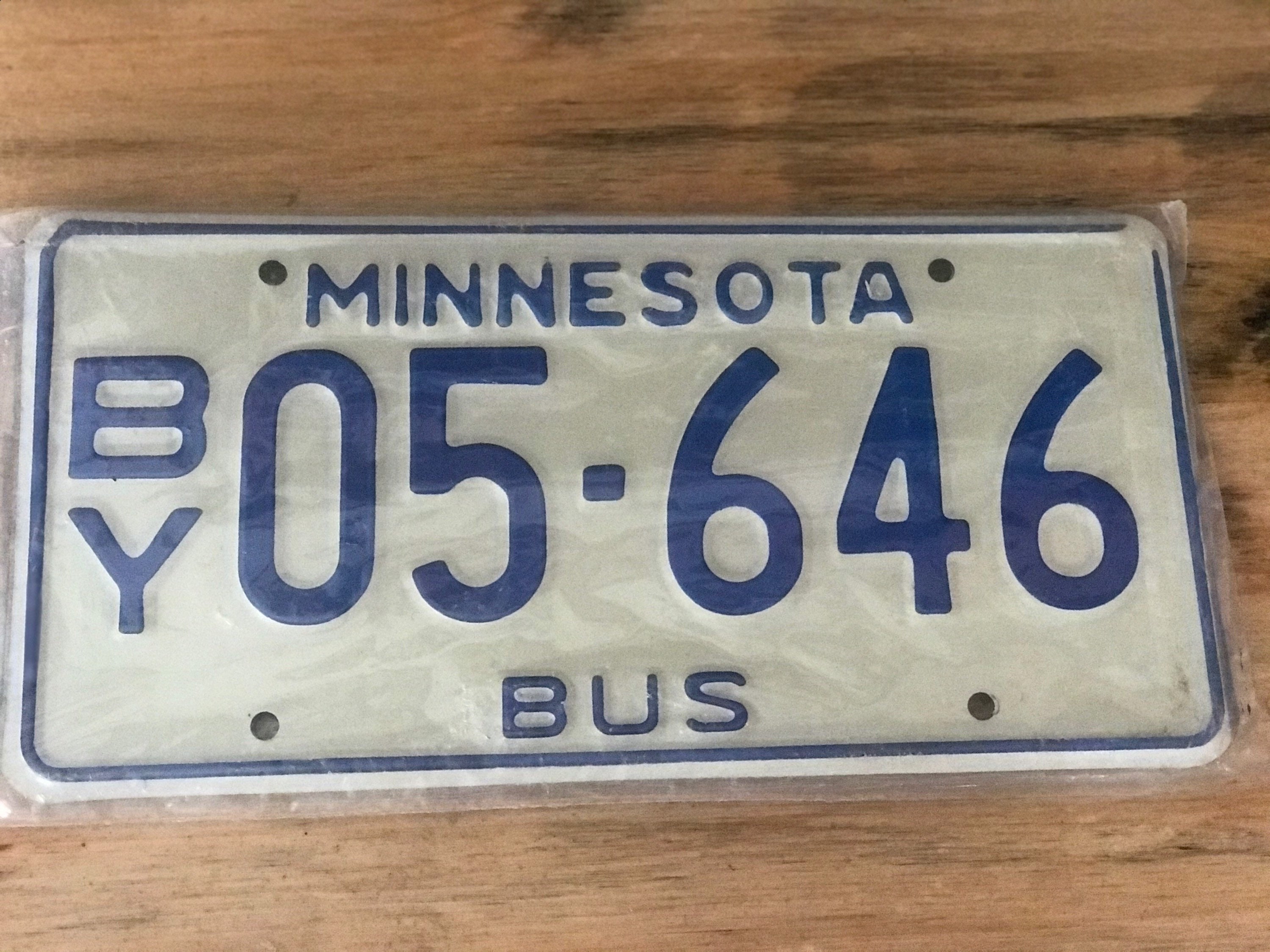 Vintage Minnesota Bus License Plates - Etsy Australia