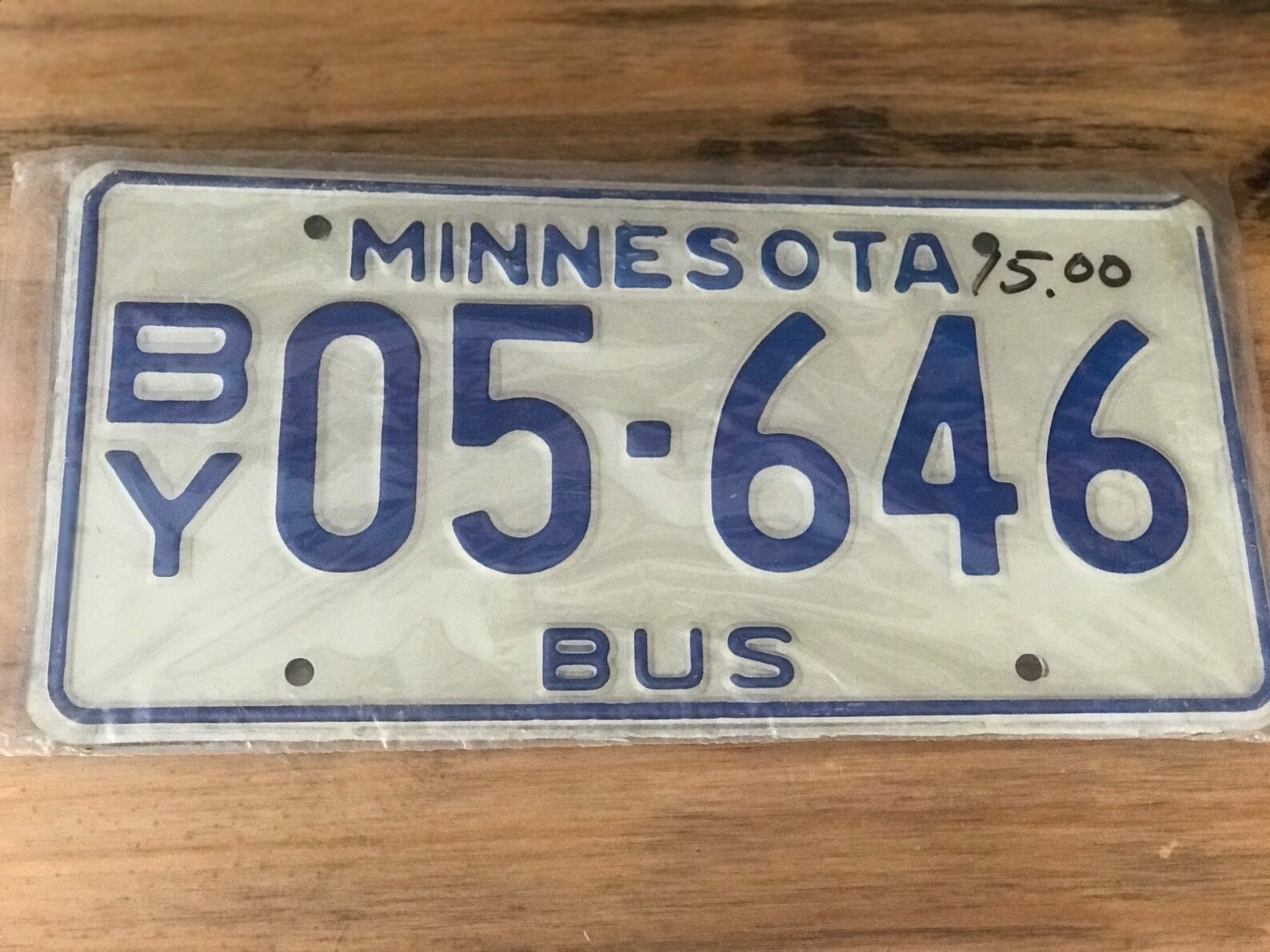Vintage Minnesota Bus License Plates - Etsy