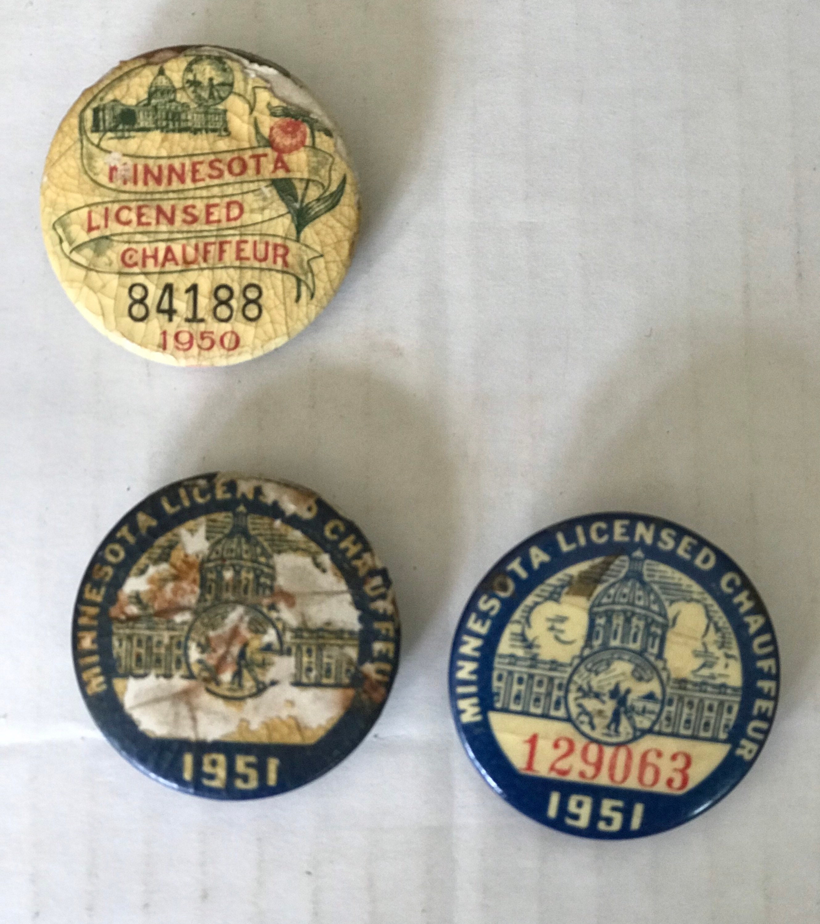 Minnesota Chauffeur Pins - Etsy