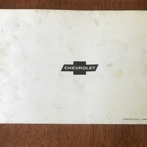 1967 Chevrolet Owners Manual - Etsy