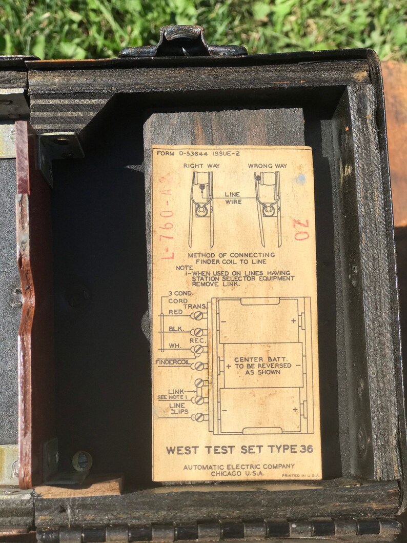 Vintage Automatic Electric the West Test Set Linemens Test - Etsy