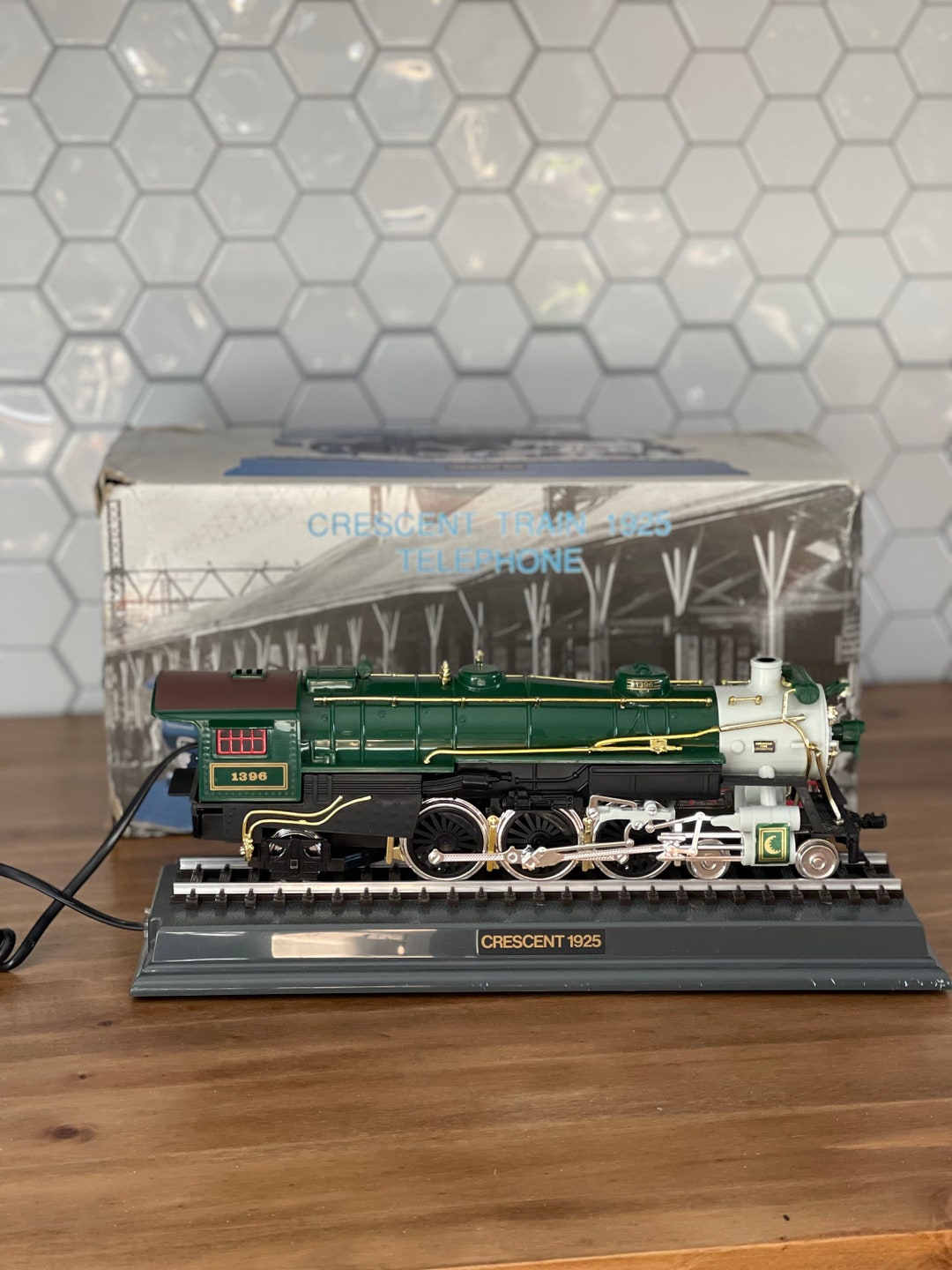 Vintage Crescent Locomotive Phone - Etsy