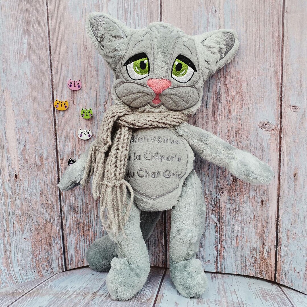 Cute Cat Plush, Kawaii Cat, Custom Pet Plush, Personalized Cat, Stuffed ...