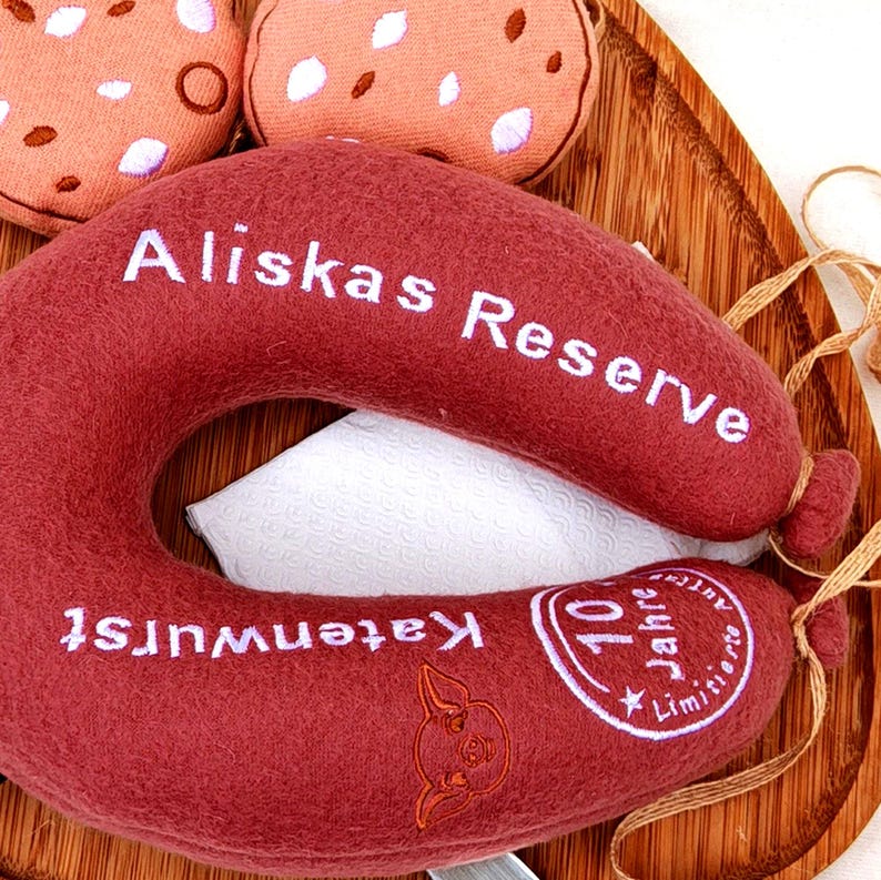 Custom Personalized Plush Salami — Funny Sausage Character Sculpture ...