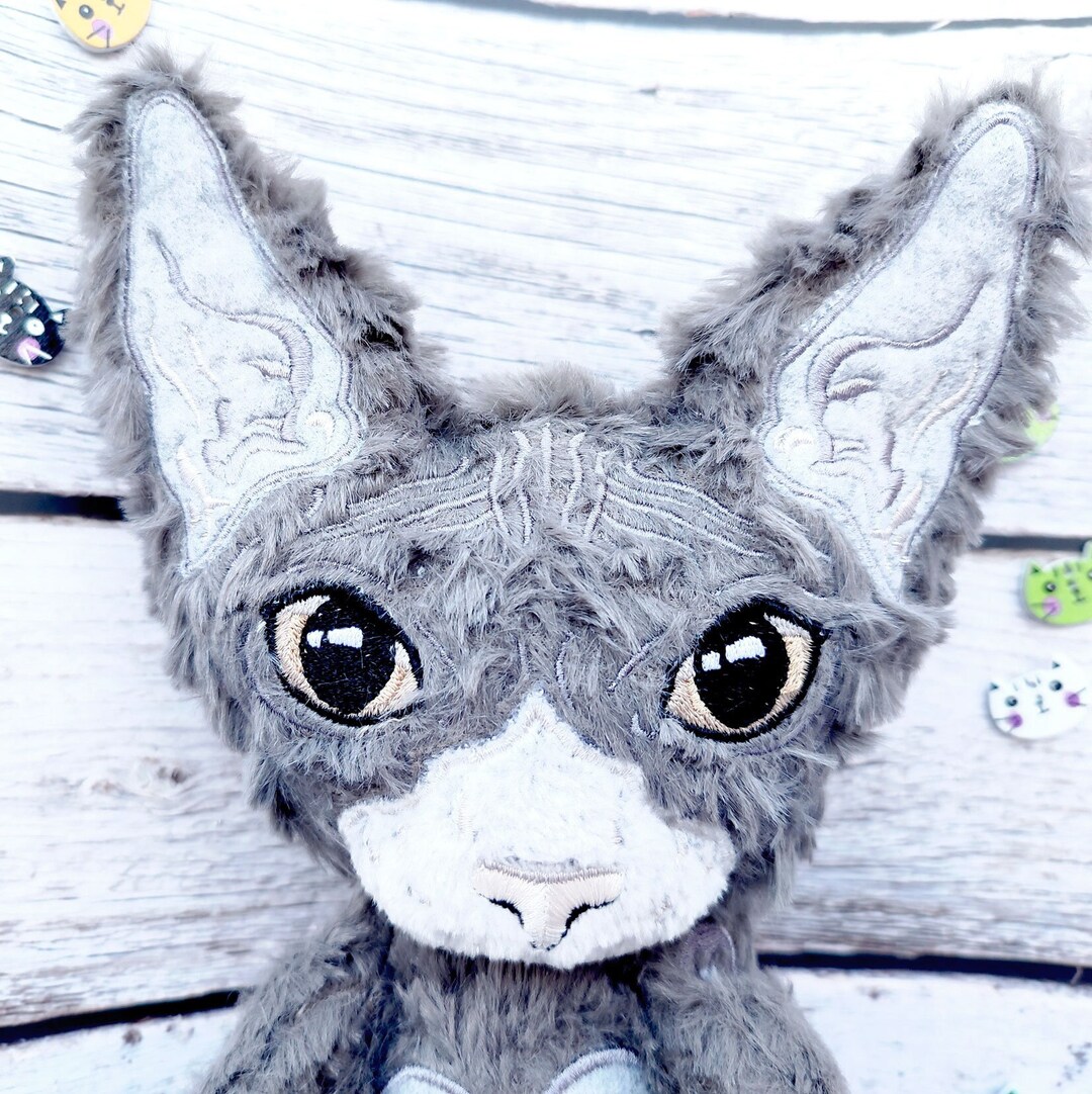 Devon Rex Cat, Cornish Rex Cat, Sphynx Cat, Custom Cat Plush, Adopt a ...