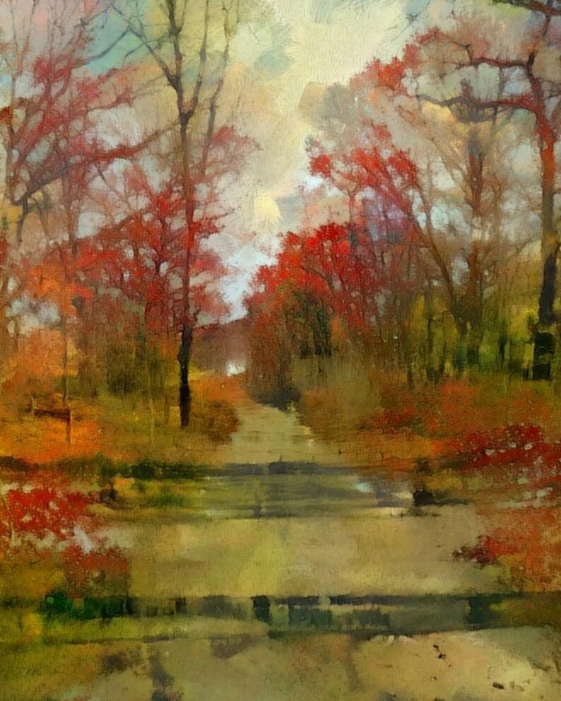 Vermont in Autumn: A Wall Art Gallery With 20 Photo-painted Images in ...