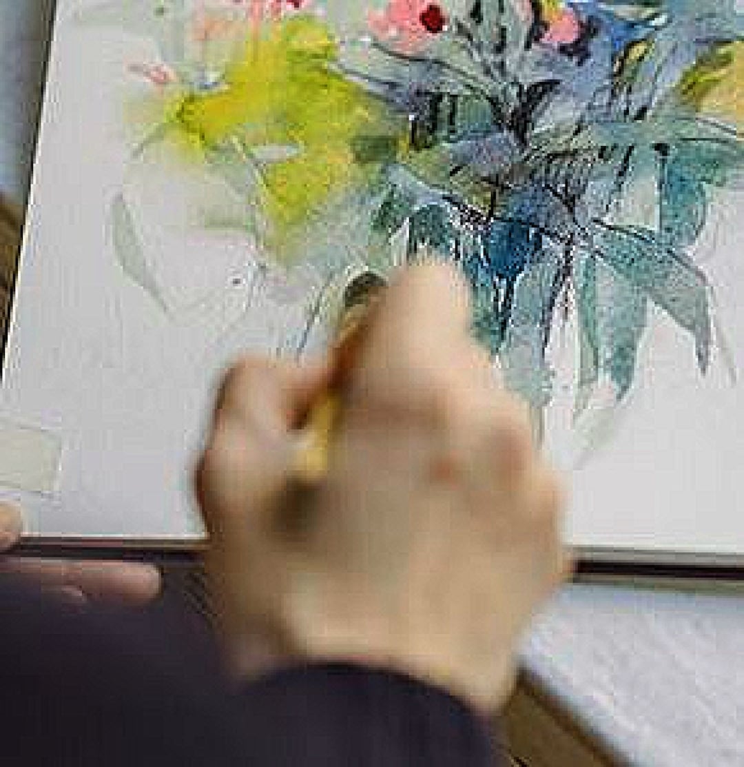 8 DIY Paint-over Sketches of a Garden Full of Tulips, for Your Art ...