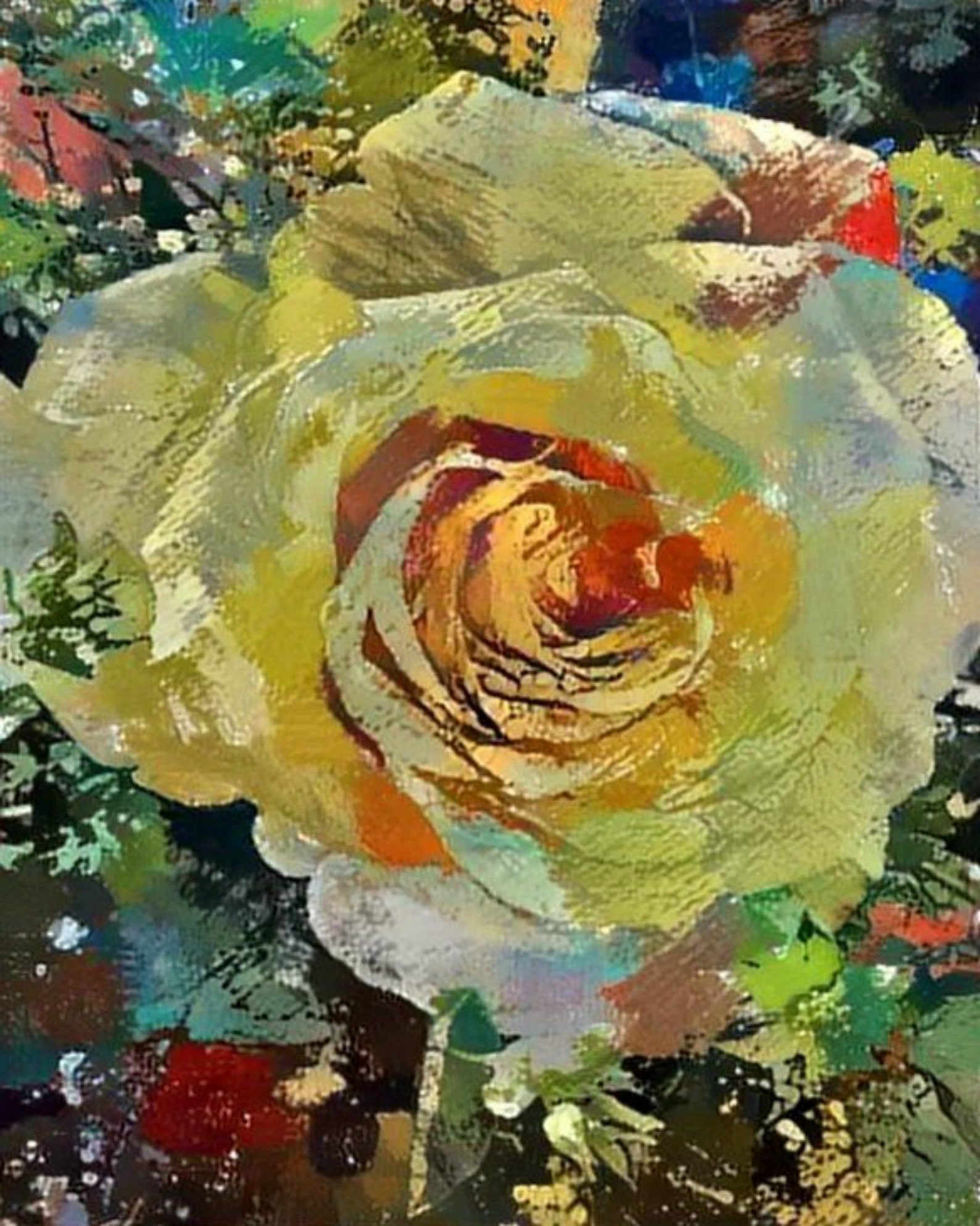 The Eye of a Rose: DIY Painting in Your Acrylics, Oils or Pastels. as ...