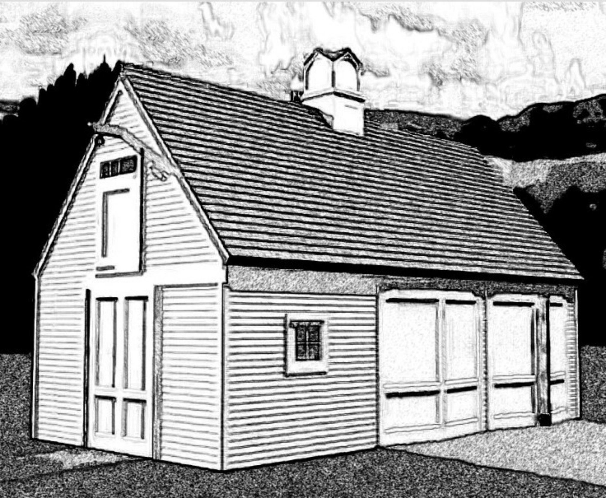 Woodberry Backyard Studio: Sturdy Pole-barn Building Plans for Your Art ...