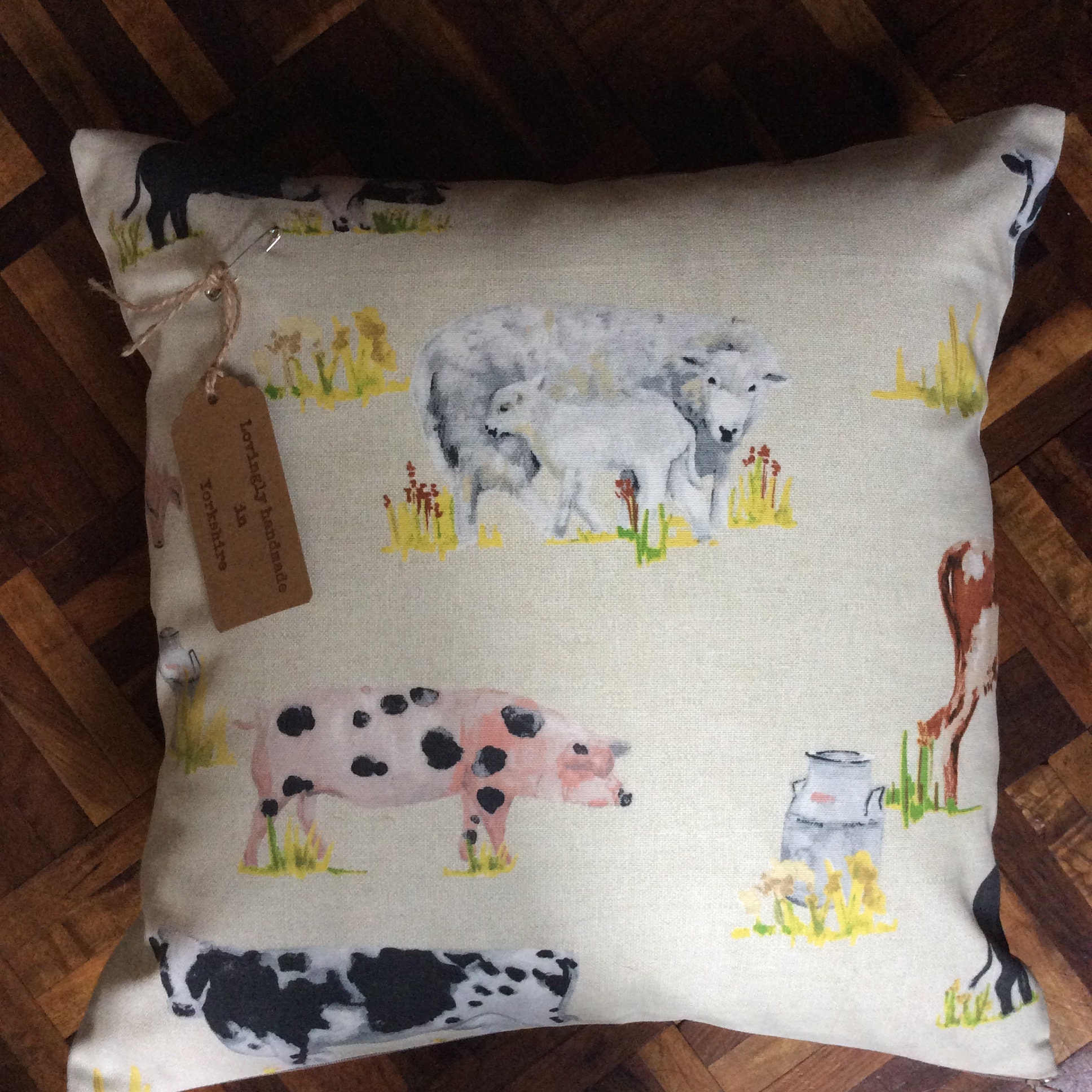 Cubierta de cojín de corral 16x16 hecha a mano en Yorkshire - Etsy España