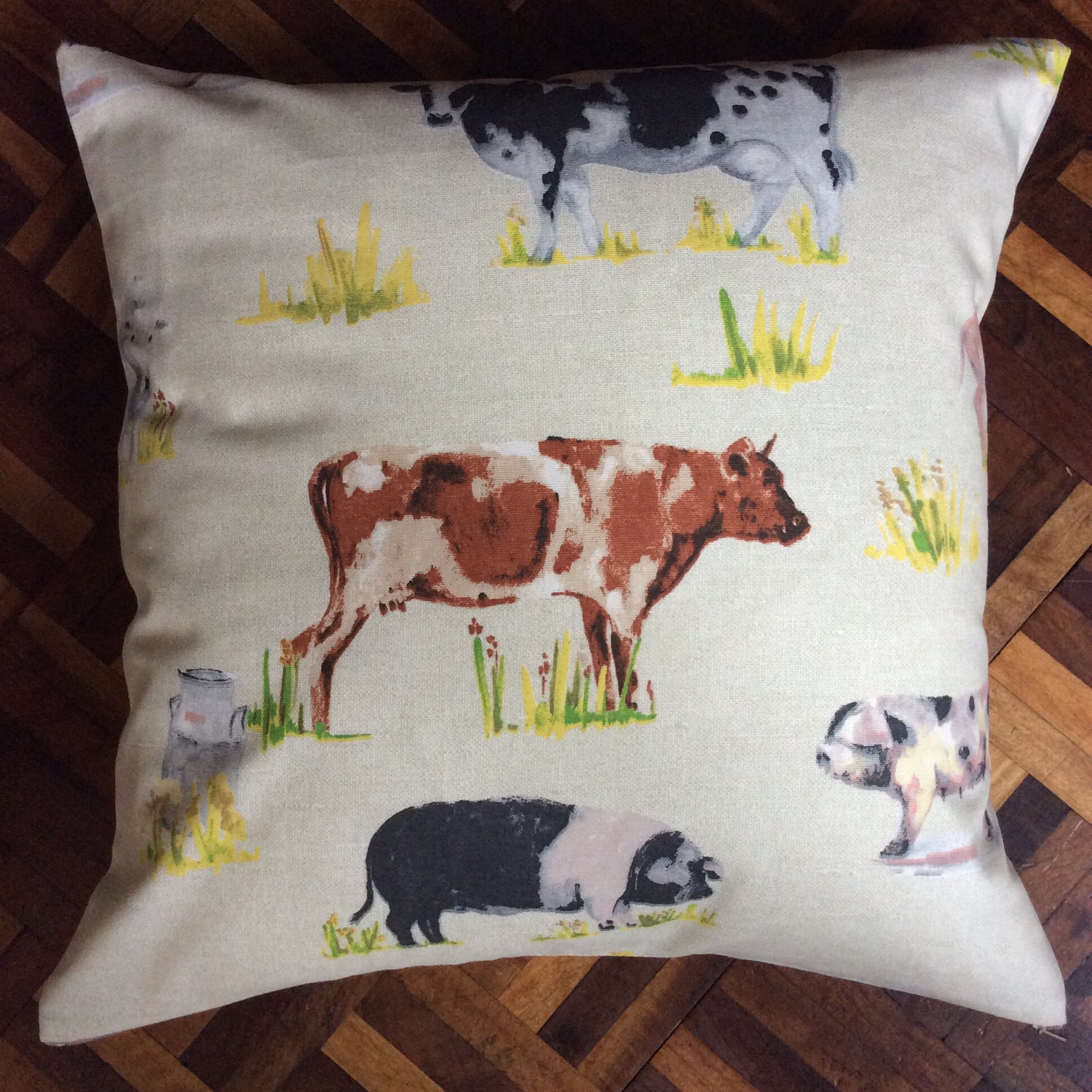 Cubierta de cojín de corral 16x16 hecha a mano en Yorkshire - Etsy España