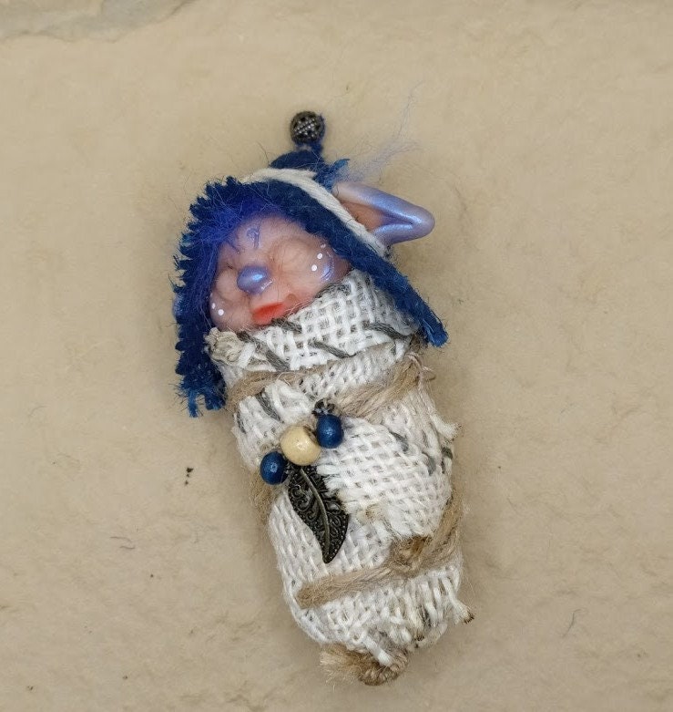 Forest Goblin, Handmade, Polymer Clay, Fantasy Art, Magic Creature ...