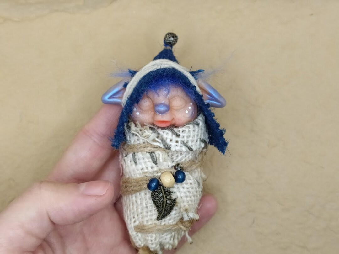 Forest Goblin, Handmade, Polymer Clay, Fantasy Art, Magic Creature ...