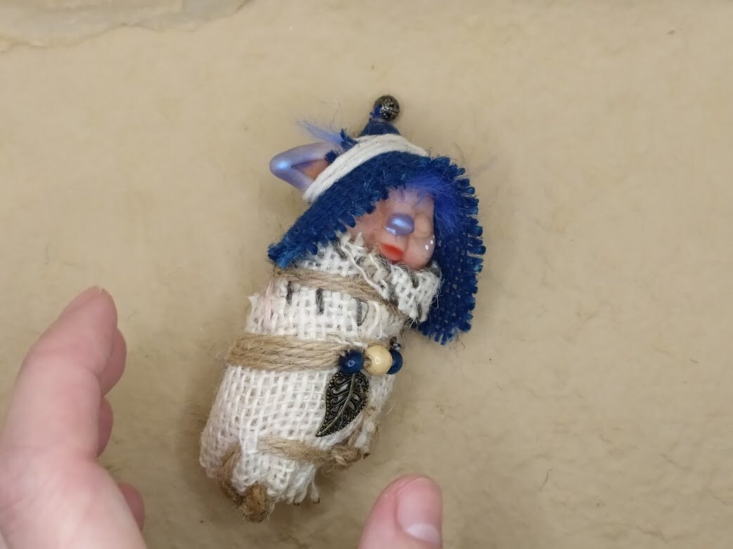 Forest Goblin Handmade Polymer Clay Fantasy Art Magic | Etsy