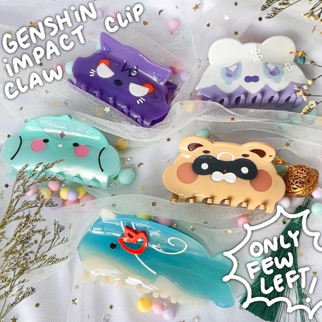 Genshin & Wubbaboo Claw Clips VOL.1 - Etsy