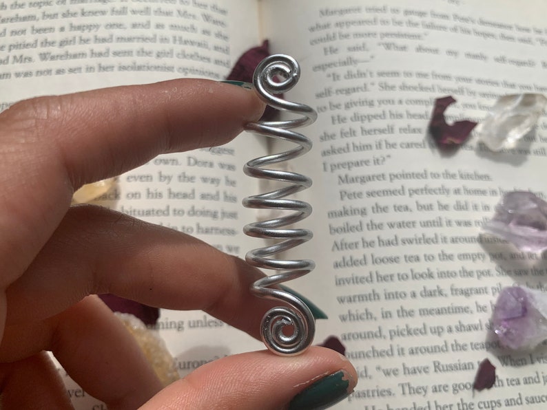 Handmade Wire Wrapped Hair Cuff/hair Coil/ Hair Accessory - Etsy