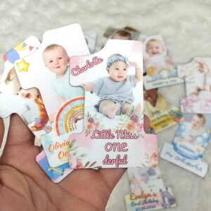 Personalized Magnet One Year Old Baby Birthday Party - Etsy