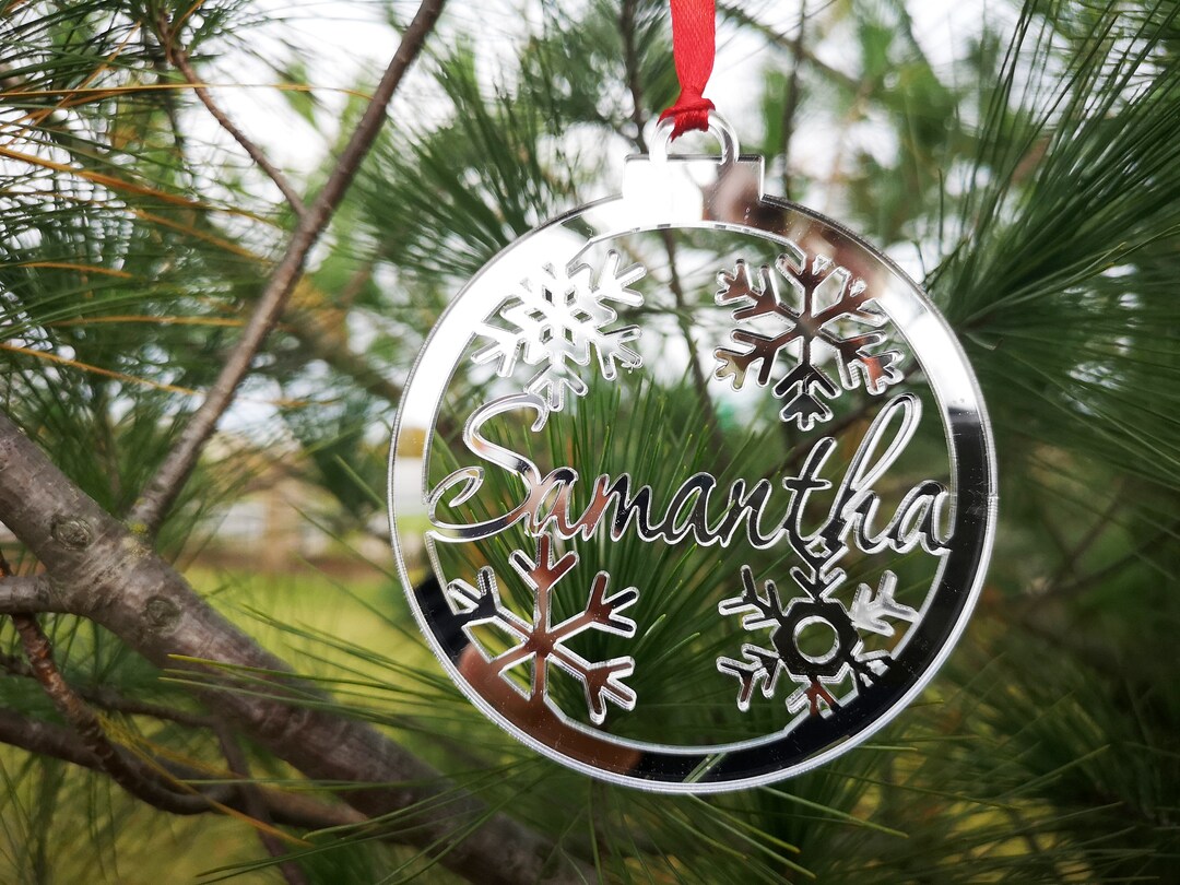 Custom Christmas Wooden Baubles - Personalized Tree Decorations With ...
