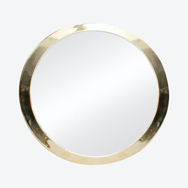 Brass Round Mirror - Etsy