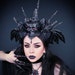 Vampire Queen, Valkyrie Crown, Bat Halo Crown, Winged Headpiece, Dark ...