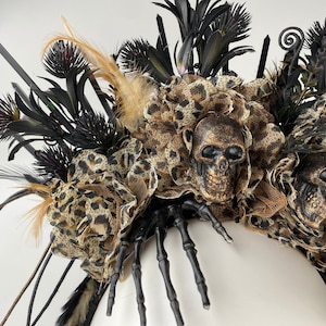 Voodoo Headpiece, Black Mamba Crown, Dark Shaman Skull Headpiece ...