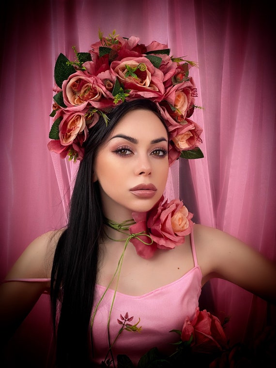 Large flower crown store