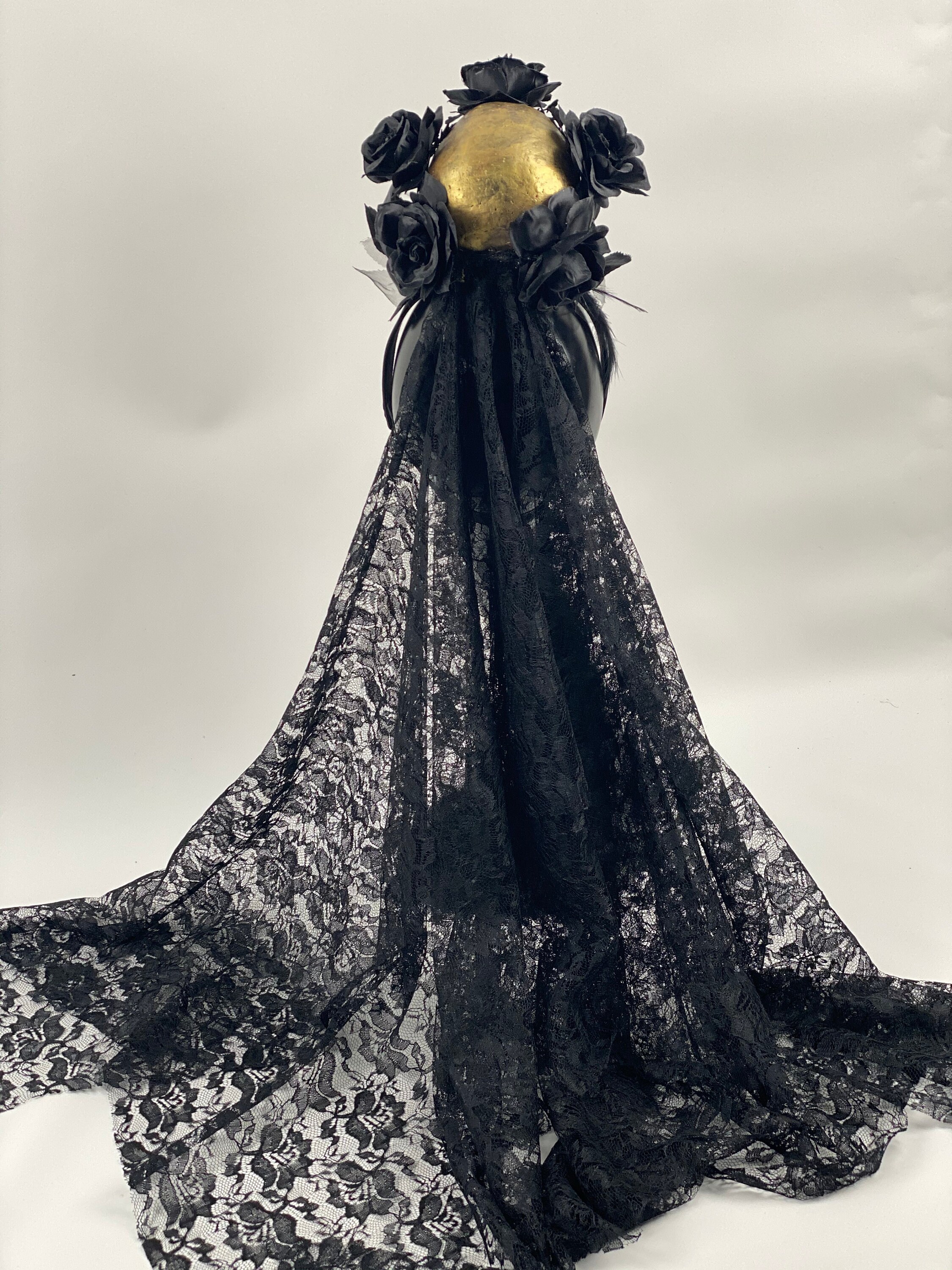 Voodoo Preistess Skull Headband Halloween Headpiece With | Etsy