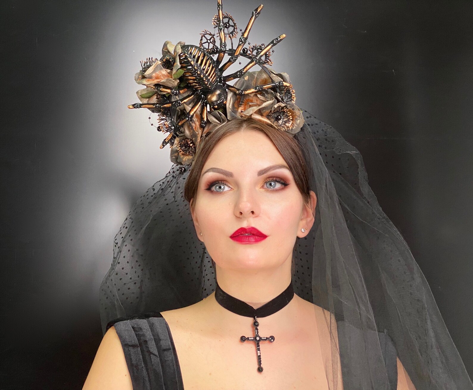 Black Widow Headband Halloween Spider Headdress Headdress | Etsy