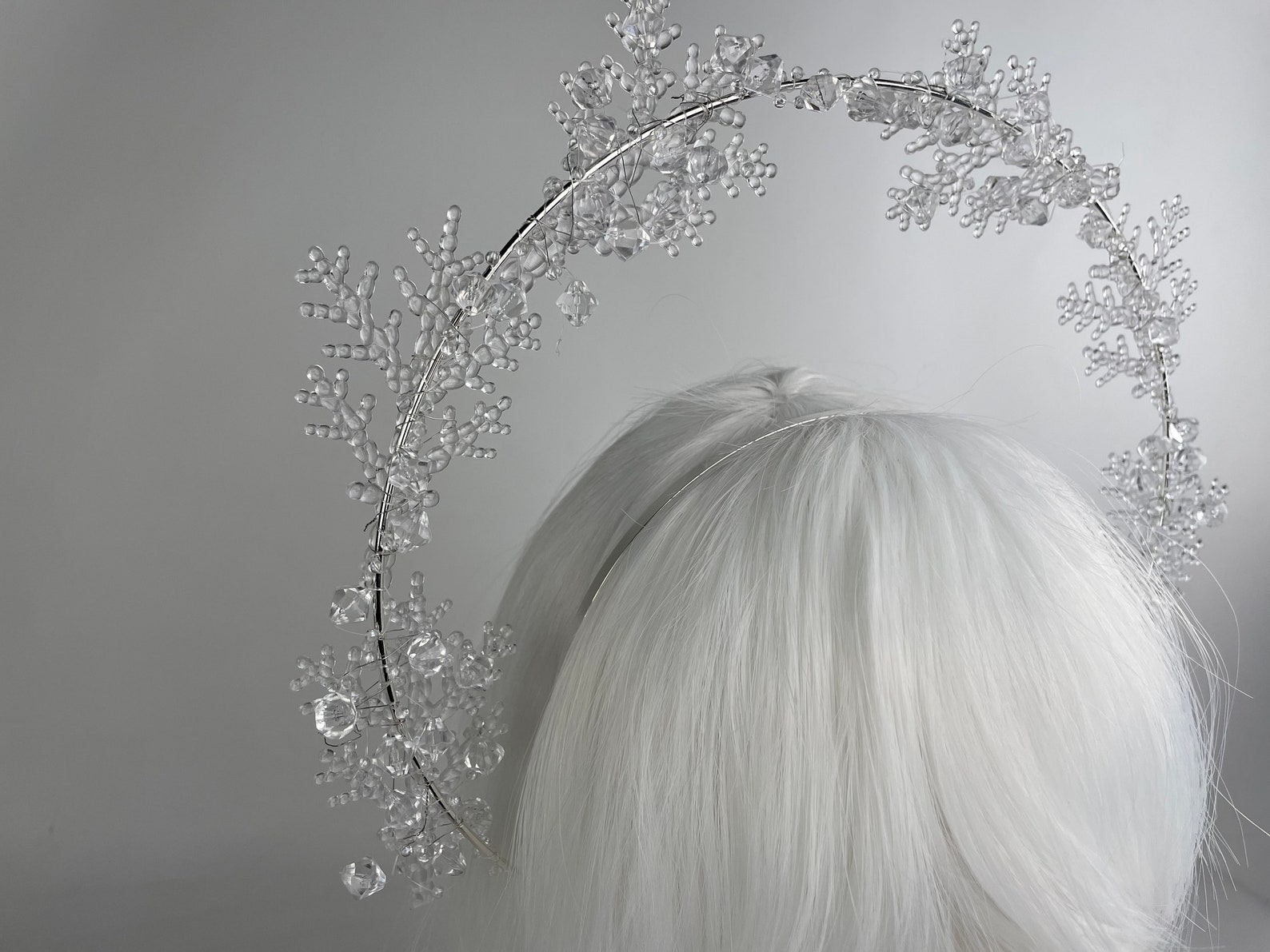 Snow Crystal Crown Ice Queen Crown Crystal Winter Crown - Etsy