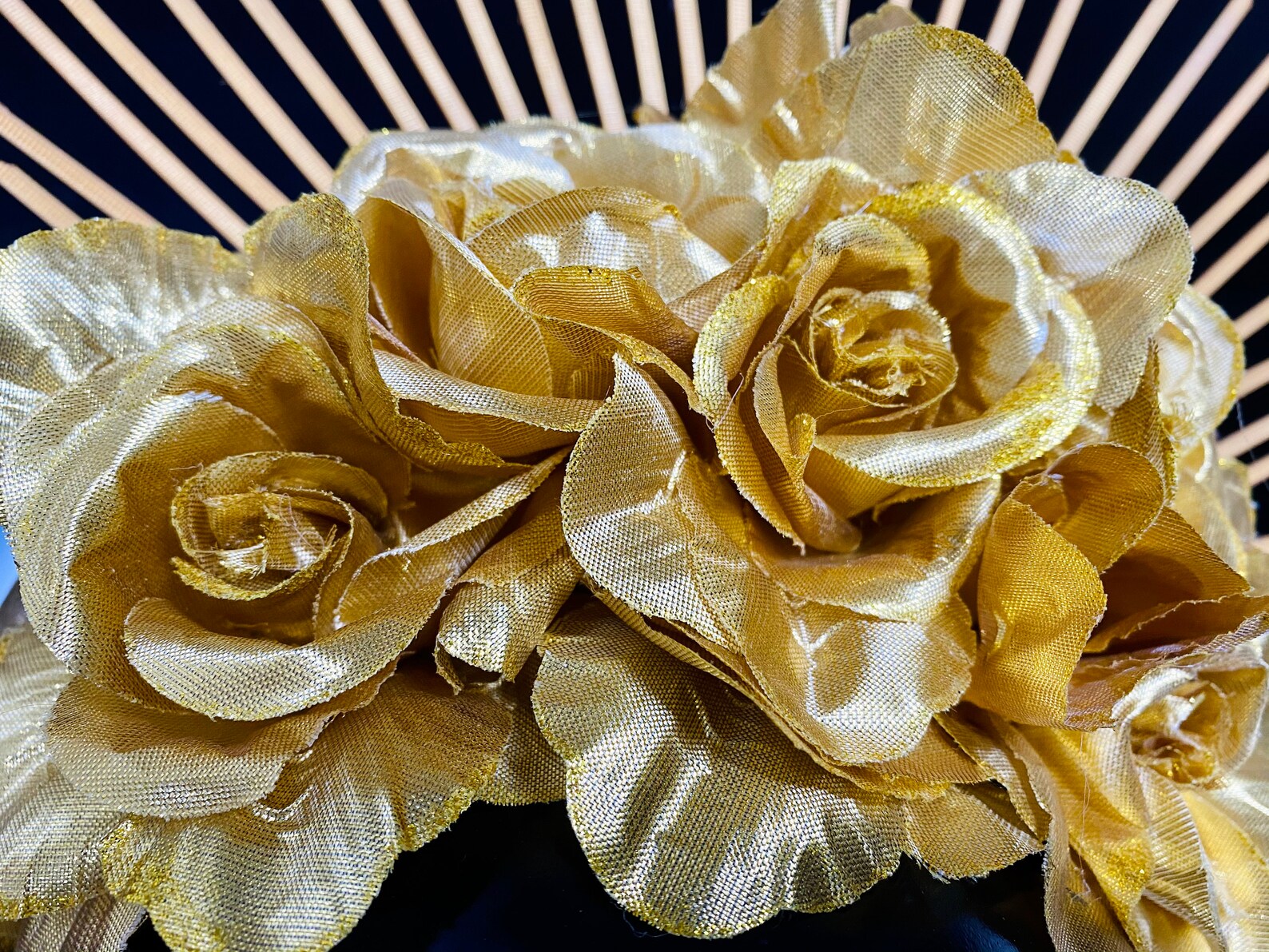 Sunburst crown Halo spiked headpiece Met flower crown | Etsy