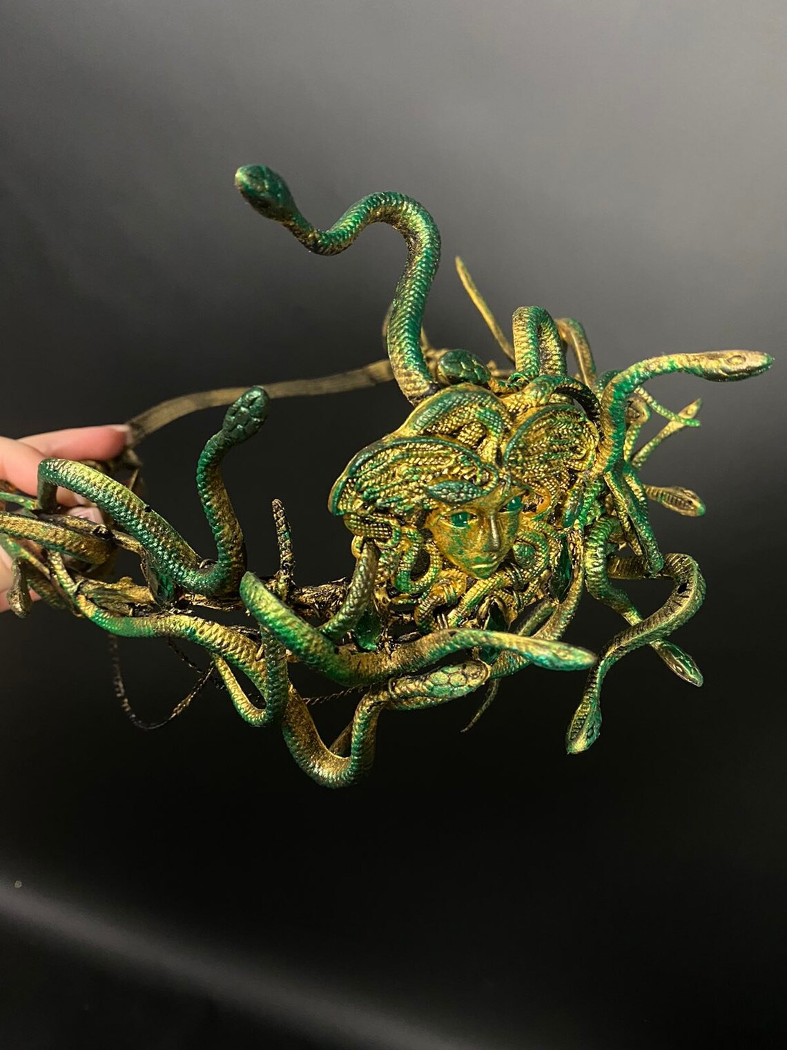 Medusa Gorgon Tiara Medusa Headdress Gothic Snake Crown - Etsy